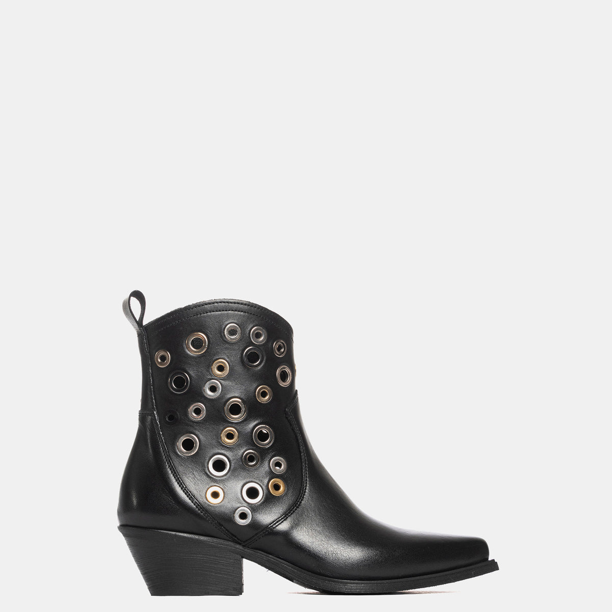 Tronchetti texani in vitello nero DX2024 – Metisse Official